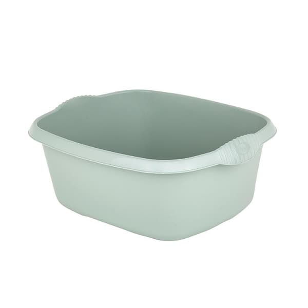 Casa Rectangular Washing Up Bowl Sage 39cm | CDON