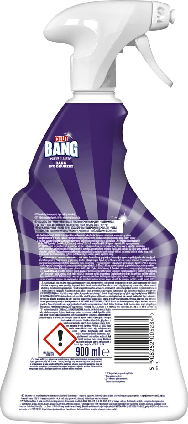 Cillit Bang Power Cleaner Renlighet och Hygien 900ml Spray | CDON
