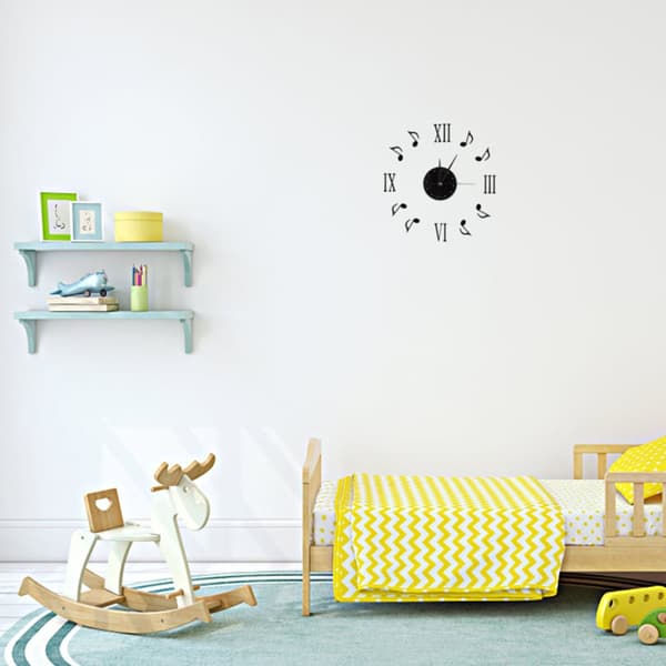 -seinäkello, jossa vinyyli-CD-levy ja 3D-roomalaiset numerot kodin ...