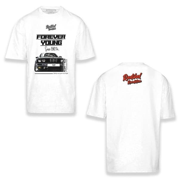 T-shirt med kortärm Herr RADIKAL FOREVER YOUNG Vit S | CDON
