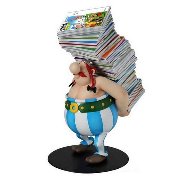 OBELIX PILE OF COMICS COLLECTIBLE FIGURINE | CDON