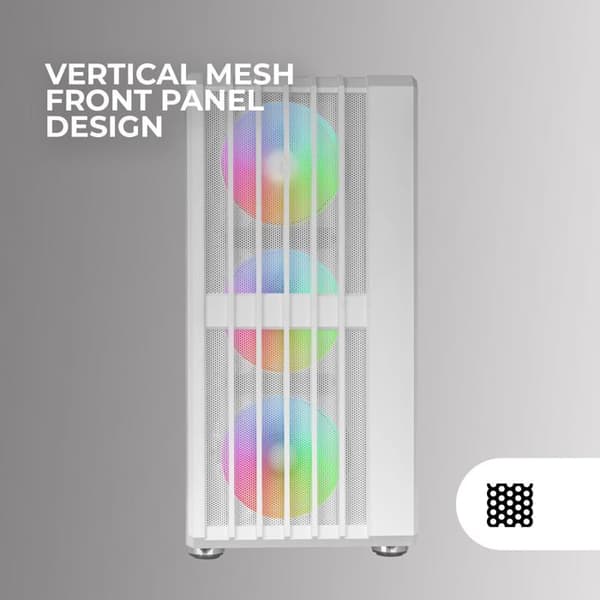 Gaming Chassi ATX - Mars Gaming - MC-VAULT - 4 ARGB-fläktar - Mesh ...