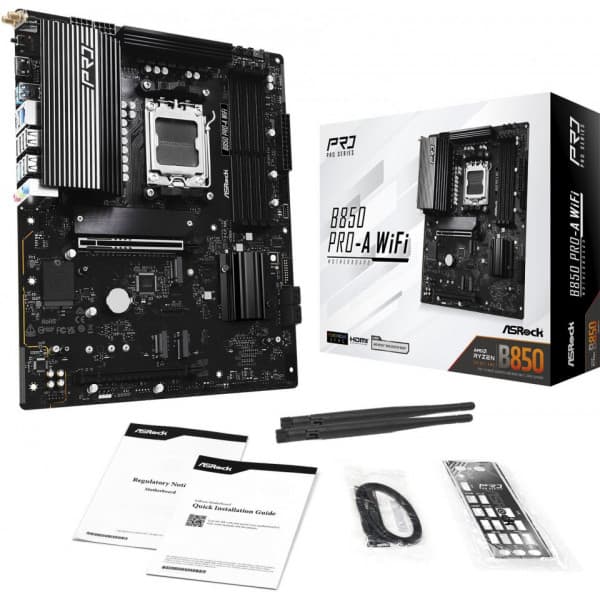 Asrock B850 Pro-A WiFi AMD AM5 ATX-moderkort | CDON