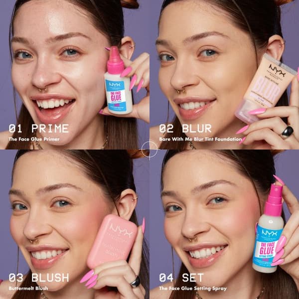 NYX Professional Makeup The Face Glue Primer, Gripande och fuktgivande ...