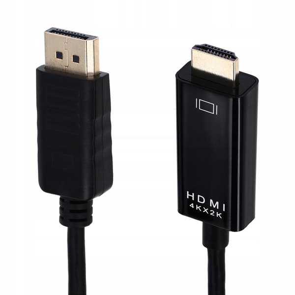 DISPLAY PORT - HDMI -kaapeli 1,8 m DP DisplayPort 4K -sovitinkaapeli ...