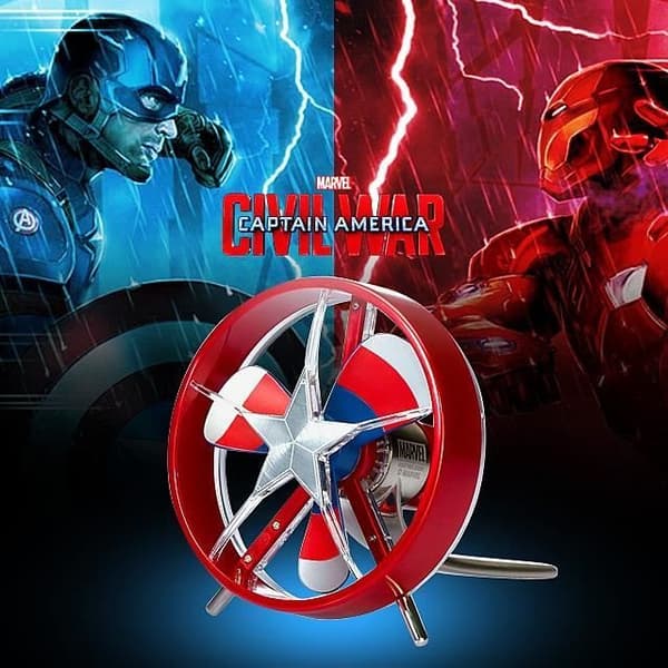 Marvel Civil War USB Fan - Captain America | CDON