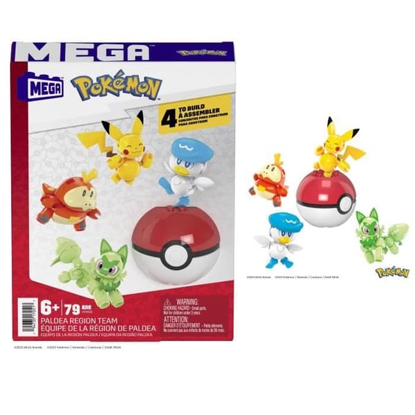 MEGA-Pokémon-Construction box 4 figurer och 1 Poké Ball (79 st) HPX92 ...