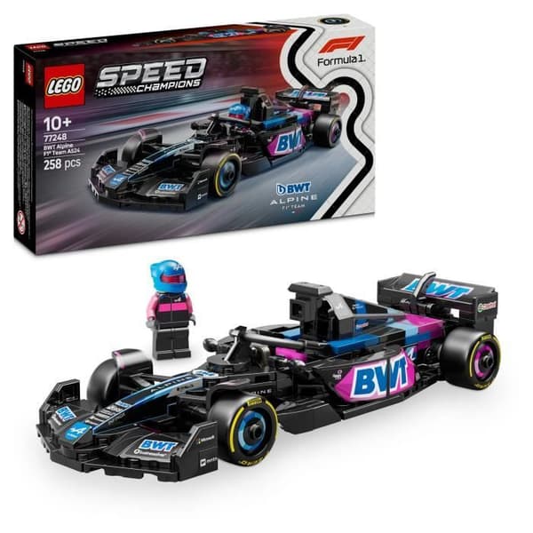 LEGO Speed Champions 77248 F1-bil BWT Alpine Team A524 10 år byggset | CDON