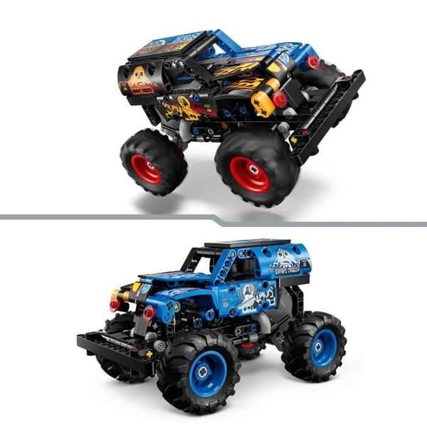 LEGO Technic 42219 Monster Jam Grave Digger - Eld och Is - Byggset från ...