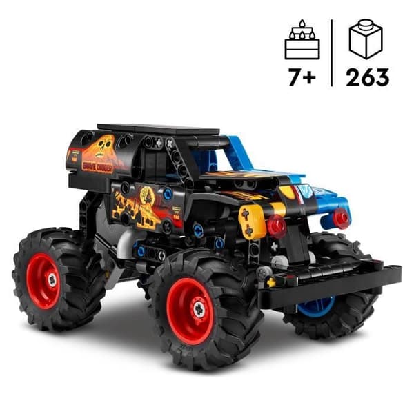LEGO Technic 42219 Monster Jam Grave Digger - Eld och Is - Byggset från ...