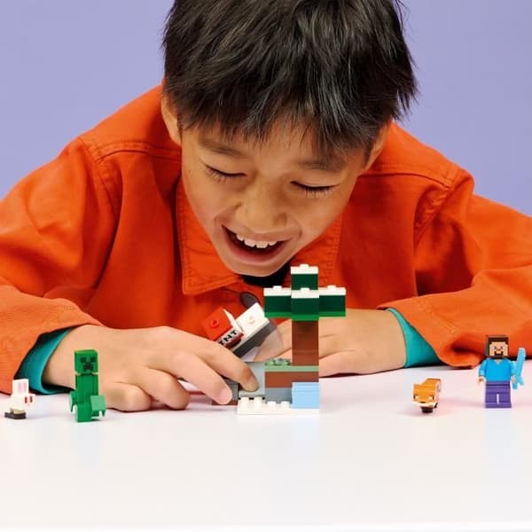 LEGO Minecraft 21583 Steves äventyr i Taigan - Spel för Kille eller ...