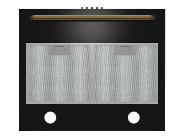 Gorenje WHC63CLB - Kåpa - skorsten - bredd: 60 cm - djup: 50 cm - utsug ...