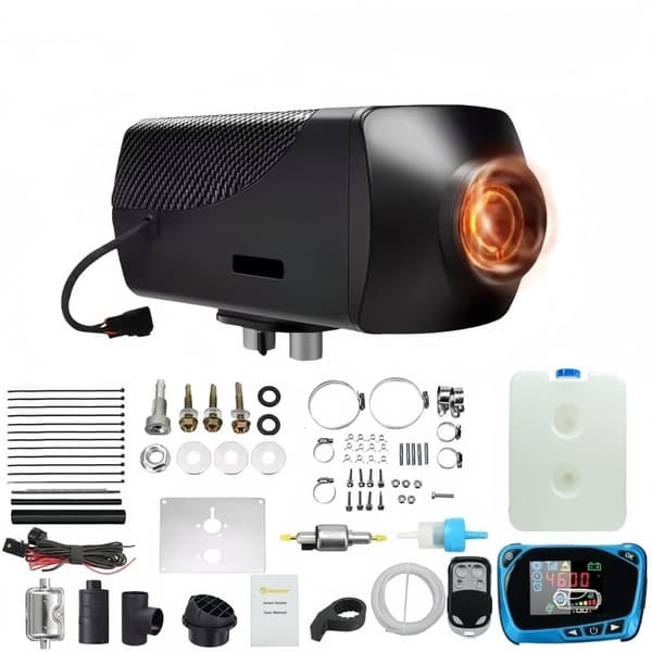 SUNSTER Dieselvarmer Luftvarmer 12V 8KW med LCD og fjernbetjening – Til ...