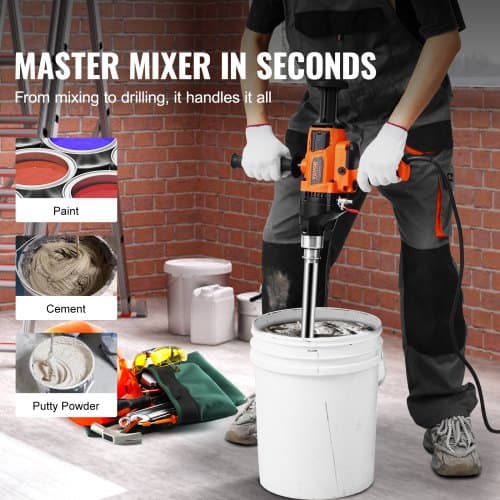 Core Drill Machine 20x160 cm 2000W Handheld, drilling and mixing | CDON