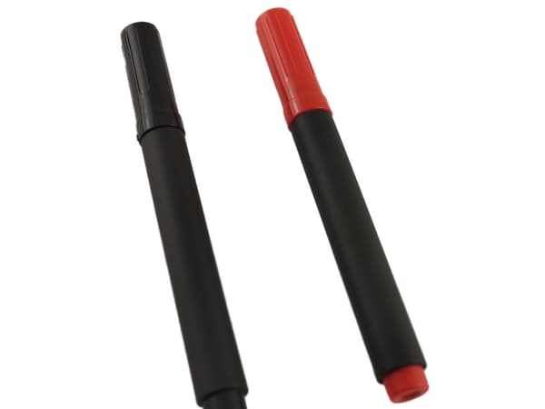 Permanent Marker Pen Slanted - Red 10-pack | CDON