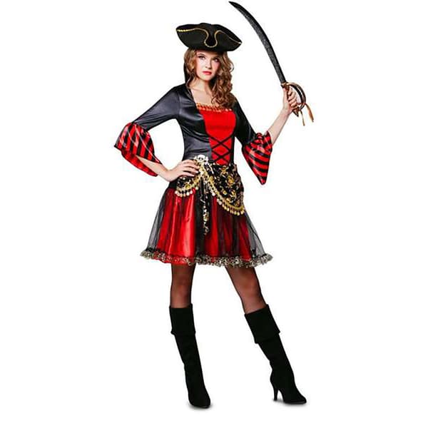 Viving Costumes Pirate Beauty Woman Custom Rød S | CDON