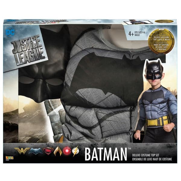 Justice League Batman Muscle Chest Costume 5 To 6 Years | CDON