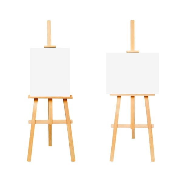 Stort træ staffeli til børn - lærredsstativ staffeli til malere lavet ...