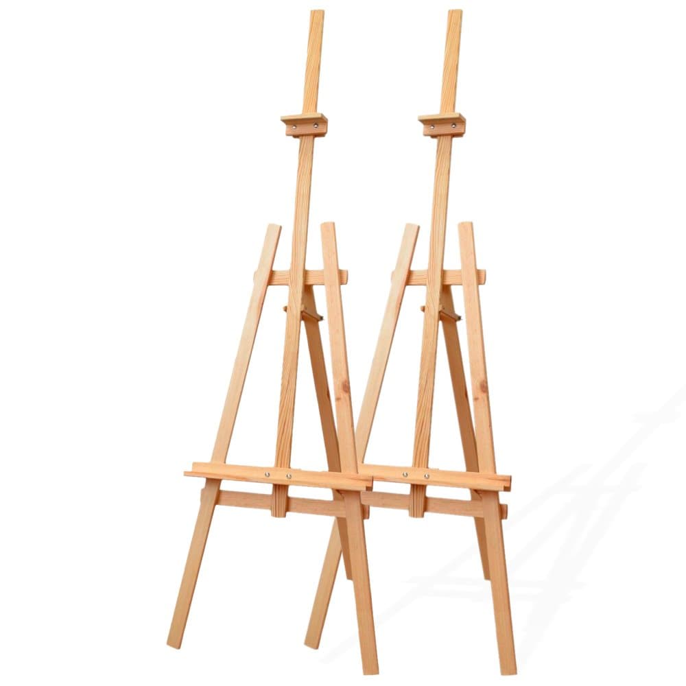 Stort træ staffeli til børn - lærredsstativ staffeli til malere lavet ...