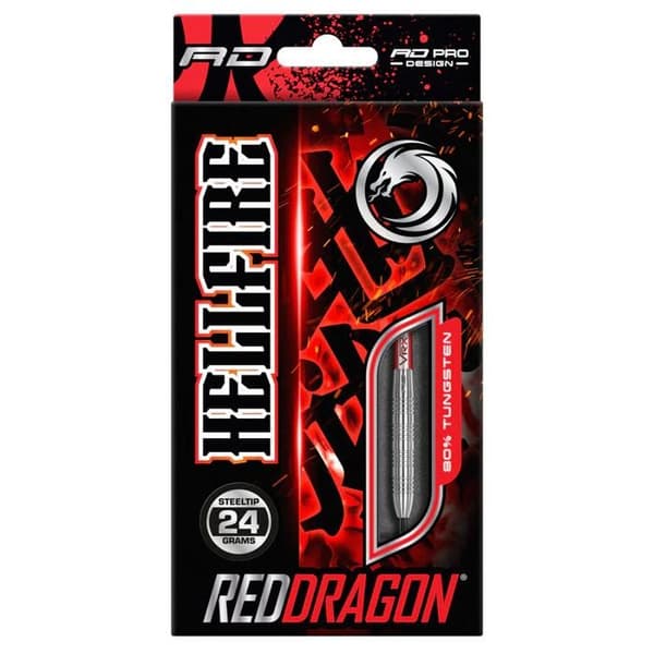 Fléchetter - RED DRAGON - Hell Fire B - 24g - 80% Tungsten - Vinger och ...