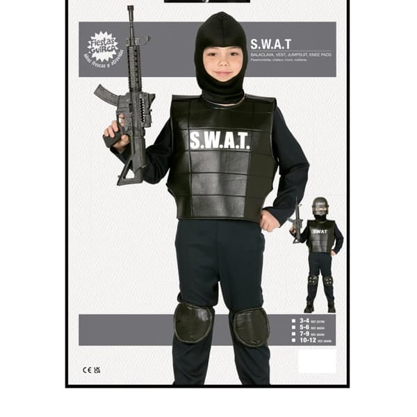 Fiestas Guirca Boys Swat Police Costume Set | CDON