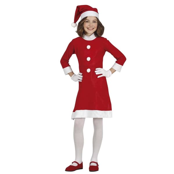 Fiestas Guirca Girls Mrs Claus Christmas Costume Set | CDON