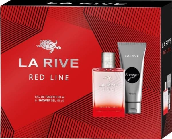 La Rive for Men Red Line gift set (eau de toilette 90ml+shower gel ...