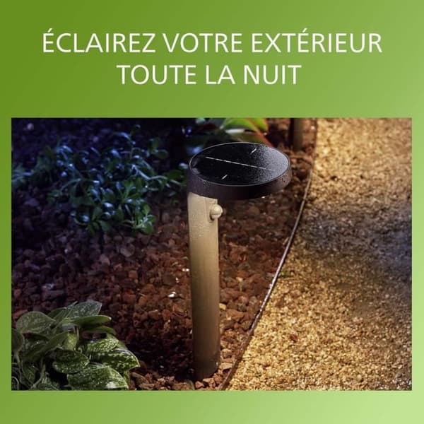 PHILIPS TYLA solcellsladdstation, energiklass A, rörelsedetektor, upp ...