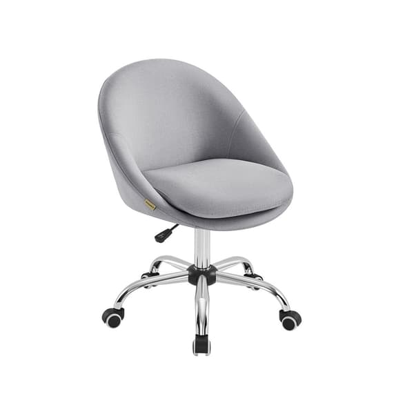 Office Chair – Foam – Dove Grey – Swivel Design with Adjustable Height ...