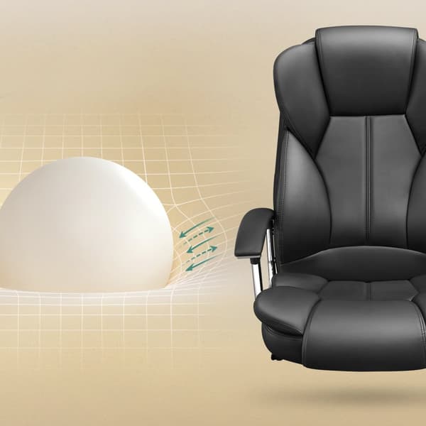Executive Office Chair – PU – Black – High Back, Large Seat, Tilt ...