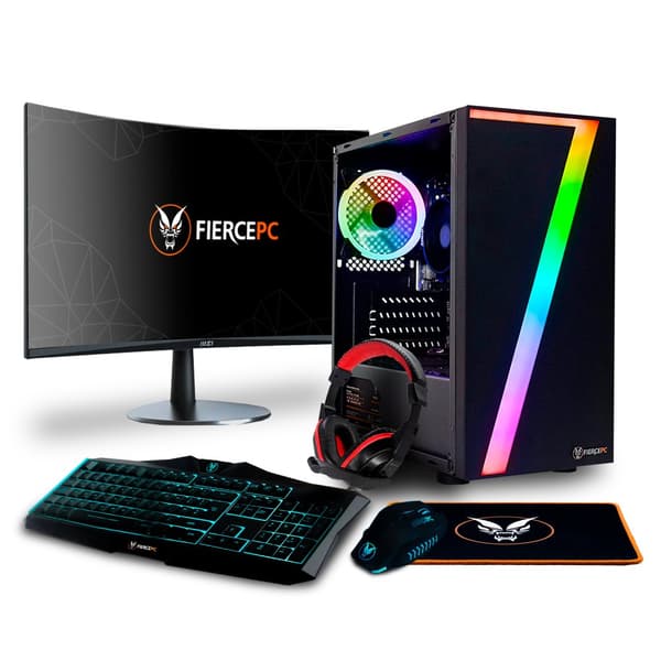 Fierce Ryzen Gaming Pc Bundel Amd Ryzen 5 4600g 42ghz Amd Vega 7 Graphics 16gb 3000mhz 1tb