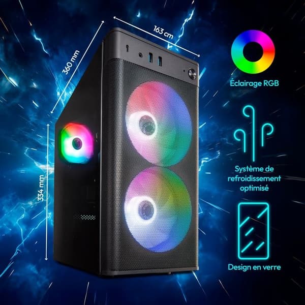 ERAZER Recon P45 - Spel-PC - AMD Ryzen™ 5 5500 - NVIDIA® GeForce RTX ...