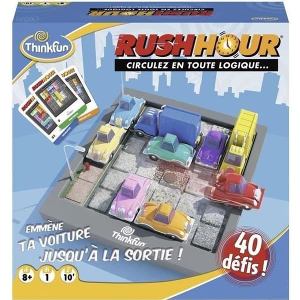 Rush Hour - Ravensburger - Think Fun-pussel - 40 utmaningar 4 nivåer ...
