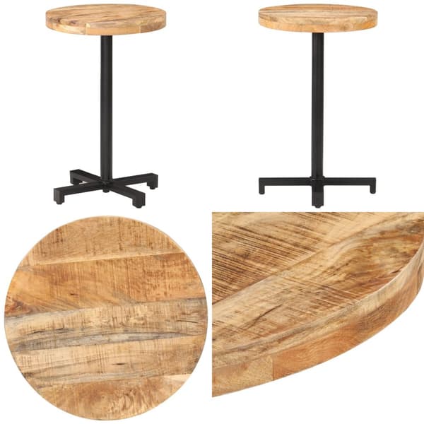Cafébord runt Ø50x75 cm grovt mangoträ - Bistrobord - Cafébord - Home ...
