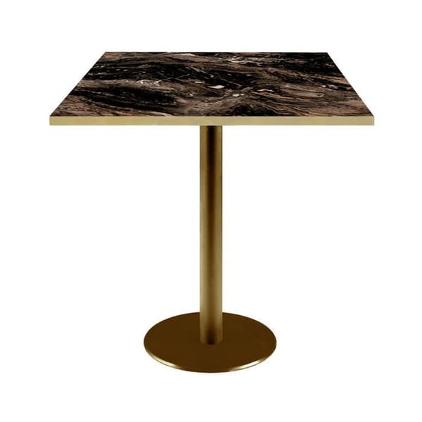Bord 70 x 70 cm Rom bistro blank ådrad marmor | CDON