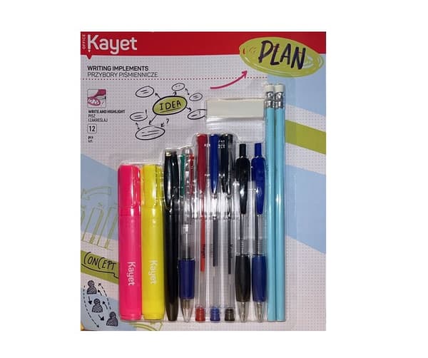 Kayet skrivinstrument - Set med 12 | CDON