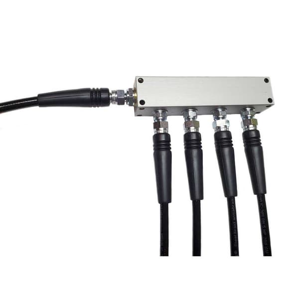 Metalsub Manifold Block G 1/4´´ Inlet 4 Outlets Silver | CDON