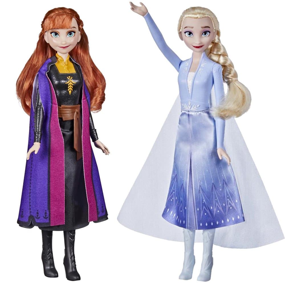 2 Pack Frozen Frost Shimmer Fashion Dolls Arendelle Elsa And Anna Dockor