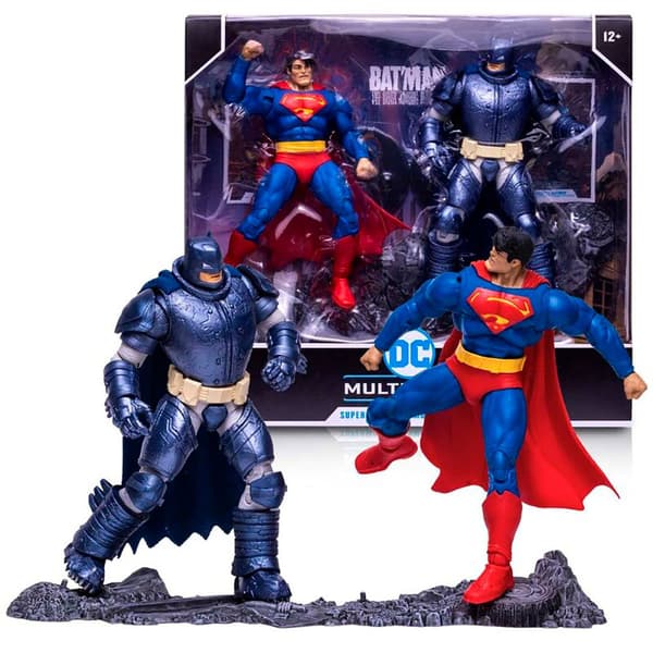 Banpresto Siffror Superman + Armored Batman Multiverse 18 Cm Flerfärgad ...