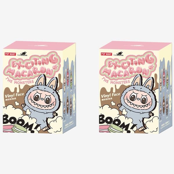 Pop Mart Labubu The Monsters – Exciting Macaron Vinyl Face (2-pack ...