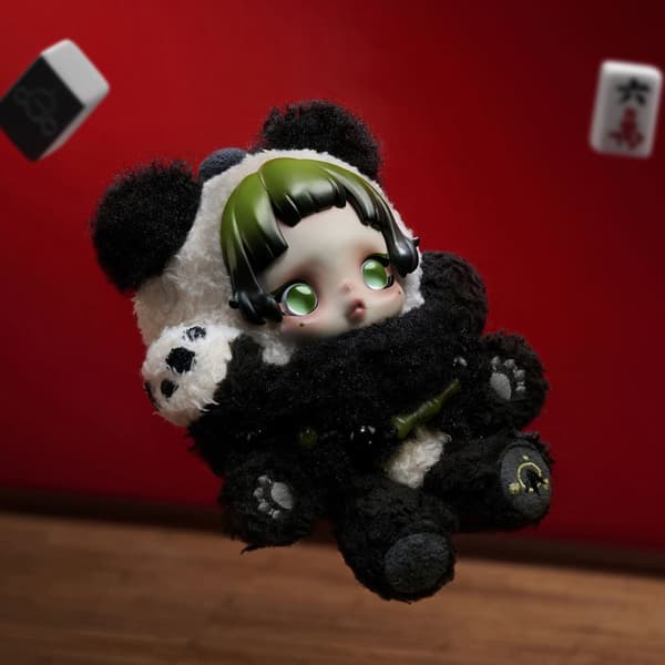 Pop Mart SKULLPANDA Lazy Panda Plush Doll Pendant | CDON