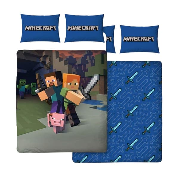 Minecraft Good Guys Reversible Duvet Set | CDON