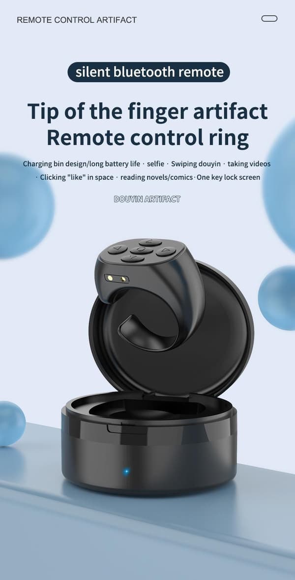 TikTok Scrolling Ring Fjärrkontroll, Trådlös Bluetooth Scrolling Ring ...