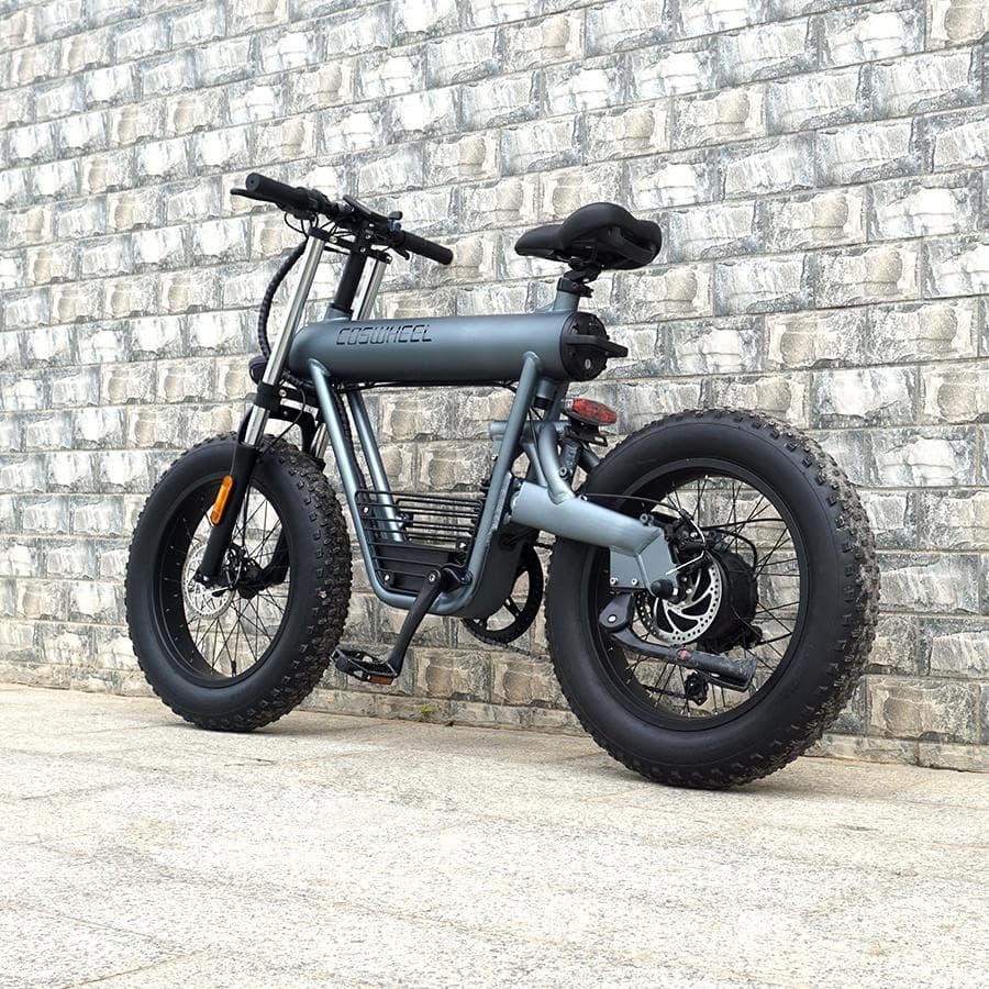 Elcykel 70 km räckvidd sport mountain bike rymdgrå stora tjocka däck | CDON