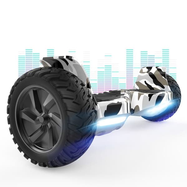 Hoverboard 8,5 tum Hummer All Terrain LED Bluetooth med kraftfull motor ...