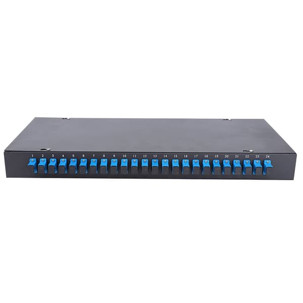 24 Core 24 Port Fiber Patch Panel med SC-kontakter | CDON