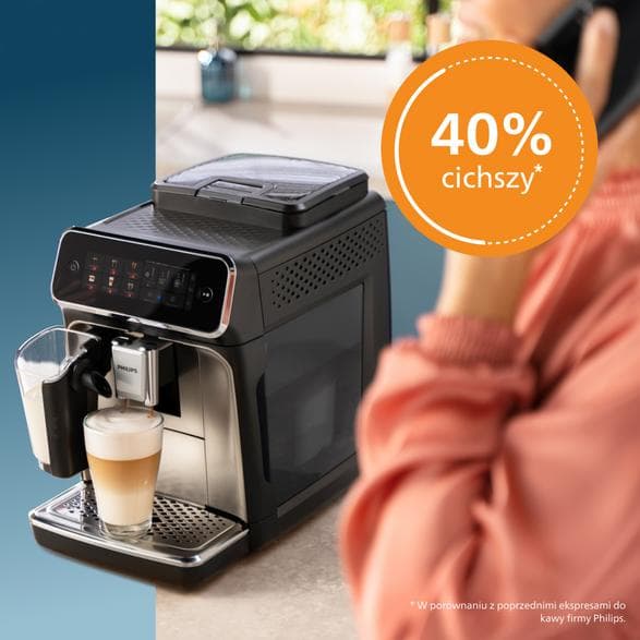 PHILIPS EP3343/50 Latte Go Series 3300 espressomaskin, svart och vit | CDON