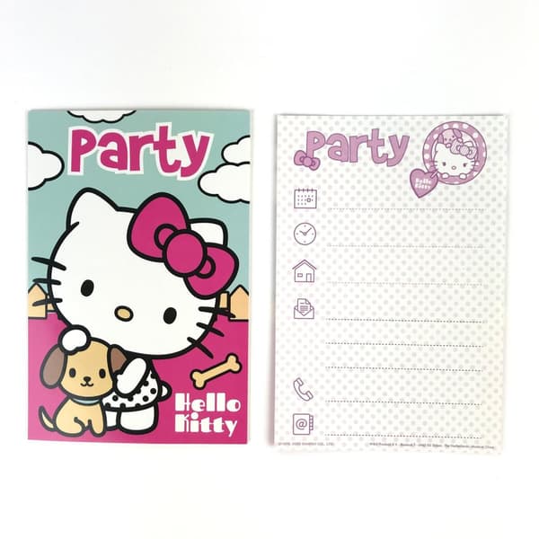 Hello Kitty inbjudningskort med kuvert 5 st | CDON
