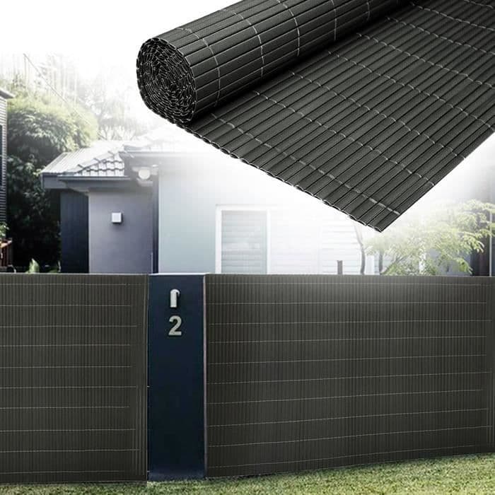 Aufun 120 x 400 cm PVC Privacy Screen Antracit Privacy Screen Staket ...