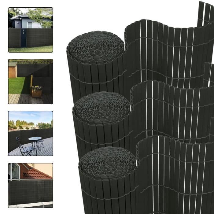 Aufun PVC Privacy Screen Mat, för balkong, trädgård, terrass, 180x300cm ...